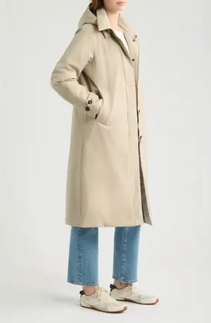 SAVE THE DUCK Blanca Hooded Trench Coat