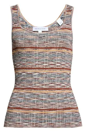 Veronica Beard Sandra Space-dyed Ribbed Tank