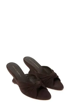 LOEFFLER RANDALL Marsy Leather Wedge Slide Sandal