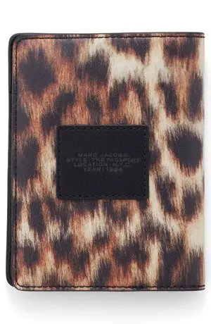Marc Jacobs The Leopard Leather Passport Case