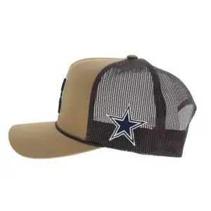 HOOEY Black Dallas Cowboys Hands Up Trucker Adjustable Hat