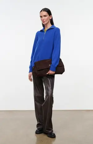 Staud Cy Oversized Clutch - Espresso