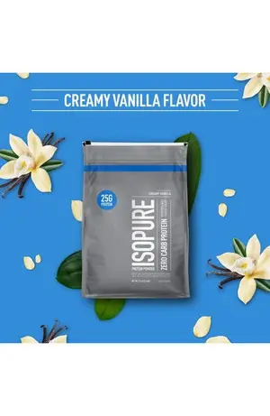 ISOPURE Zero Carb Pure Whey Isolate Protein Powder Creamy Vanilla