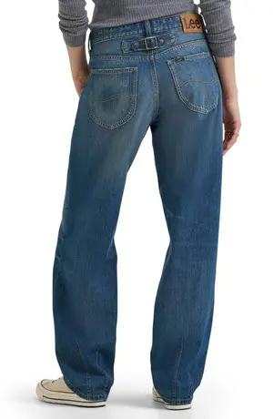 LEEM Upsized Rider High Waist Straight Leg Jeans