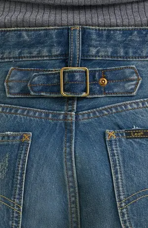 LEEM Upsized Rider High Waist Straight Leg Jeans