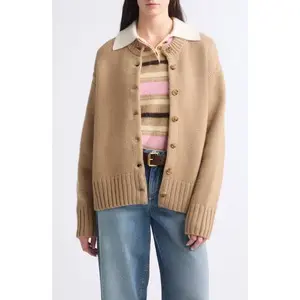 Guest In Residence Cozy Cashmere Cardigan - Camel