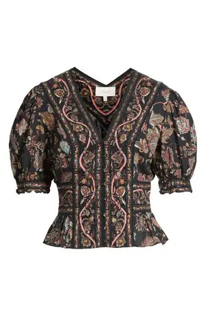CLEOBELLA Melissa Organic Cotton Peplum Top