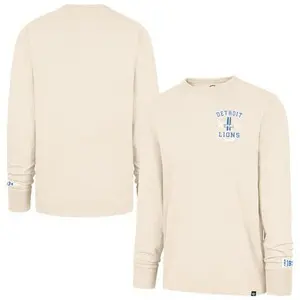 '47 Detroit Lions Heavy Slub Long Sleeve T-shirt - Tan