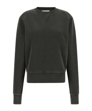 ENTIRE STUDIOS Ribbed Crew-neck Sweatshirt - Black