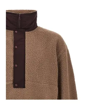 ENTIRE STUDIOS Stand-collar Fleece Sweatshirt