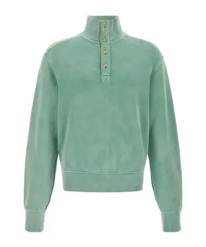 ENTIRE STUDIOS Button-neck Sweatshirt - Green
