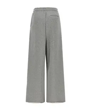 ENTIRE STUDIOS Wide Leg Elasticated Waist Cotton Pants - Grey