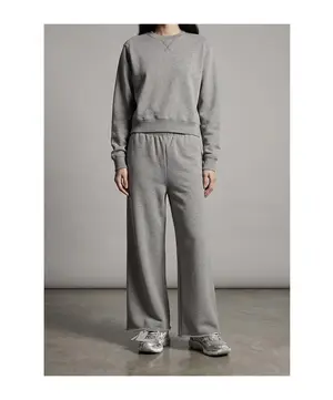 ENTIRE STUDIOS Wide Leg Elasticated Waist Cotton Pants - Grey