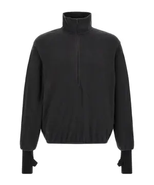 ENTIRE STUDIOS Zip-up Fleece Sweatshirt With High Neck