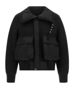 Sacai Long-sleeve Casual Jacket - Black