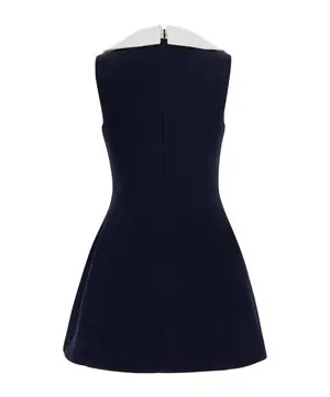 SHUSHU/TONG Sleeveless Dress With Contrasting Neckline
