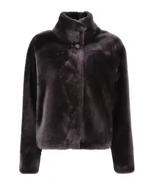 ARMA Long-sleeve Leather Jacket - Black