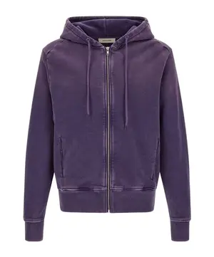 ENTIRE STUDIOS Hooded Zip-up Sweatshirt - Purple