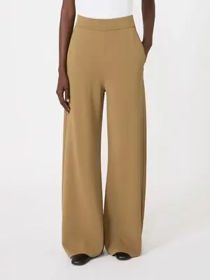 Max Mara Wide-leg Trousers - Khaki