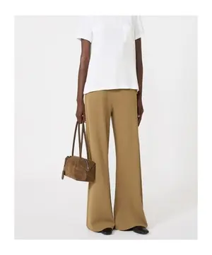 Max Mara Wide-leg Trousers - Khaki