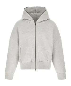 ENTIRE STUDIOS Hooded Zip-up Sweatshirt - White