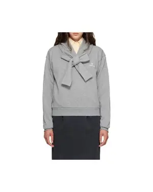 SHUSHU/TONG Cotton Bow Detail Hoodie