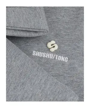 SHUSHU/TONG Cotton Bow Detail Hoodie