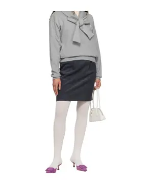 SHUSHU/TONG Cotton Bow Detail Hoodie