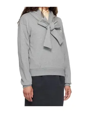 SHUSHU/TONG Cotton Bow Detail Hoodie