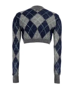 SHUSHU/TONG Long-sleeve Open-front Knit Cardigan