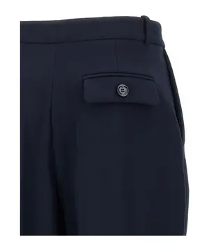 Elisabetta Franchi Tailored Pleated Crêpe Trousers