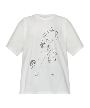 MAISON MARGIELA Graphic Print T-shirt - White
