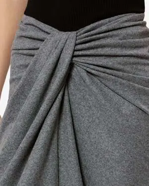 Isabel Marant Étoile Jeldia Knit Midi Skirt - Grey