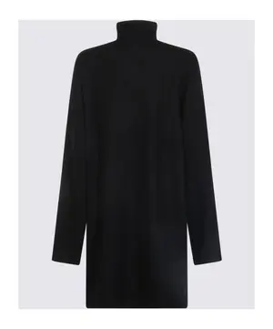 THOM KROM High-neck Long-sleeve Knitted Mini Dress