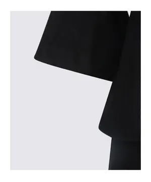 THOM KROM Layered-effect Short-sleeve Maxi Dress