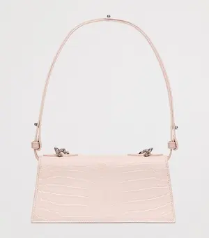 Alexander McQueen Mini Leather Jewelled Shoulder Bag