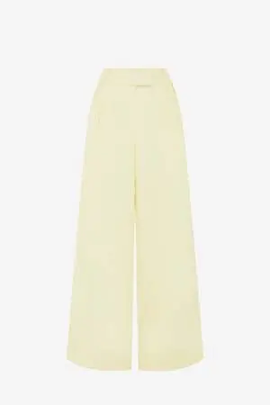 LEO LIN Elisha Wide Leg Pants - Chartreuse