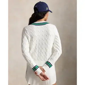 Ralph Lauren Us Open Cotton Cricket Sweater