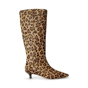 Ralph Lauren Francesca Print Haircalf Tall Boot Heel