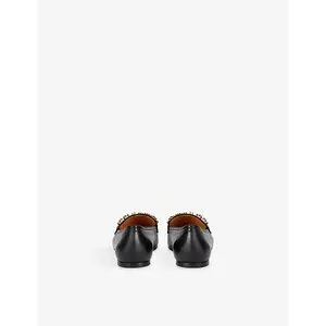 TOD'S Ring-embellished Leather Loafers