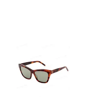 Saint Laurent Rectangular Plastic Frame Sunglasses