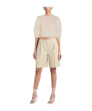 Chloé Solidcolor Tulle Blouse