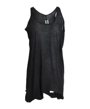 Rick Owens Solidcolor Sleeveless Crewneck Tshirt - Black