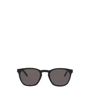 Saint Laurent Round Plasticframe Glasses - Black