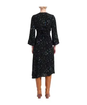 GANNI Floral Longsleeve Dress