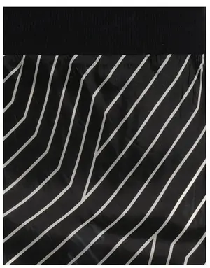Rick Owens Twotone Striped Satin Midi Skirt