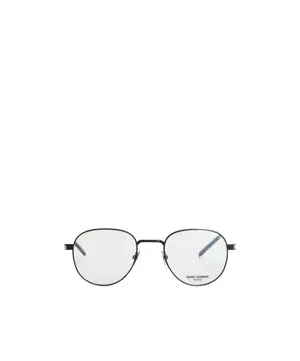 Saint Laurent Round Metalframe Glasses - Black
