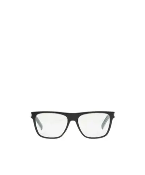 Saint Laurent Twotone Rectangular Plasticframe Glasses - Black