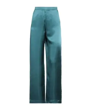 Max Mara Solidcolor Satin Trousers - Blue
