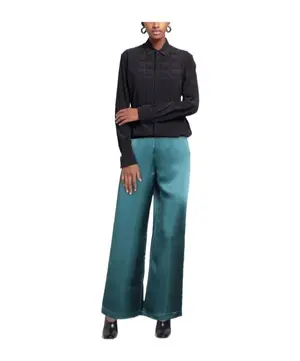 Max Mara Solidcolor Satin Trousers